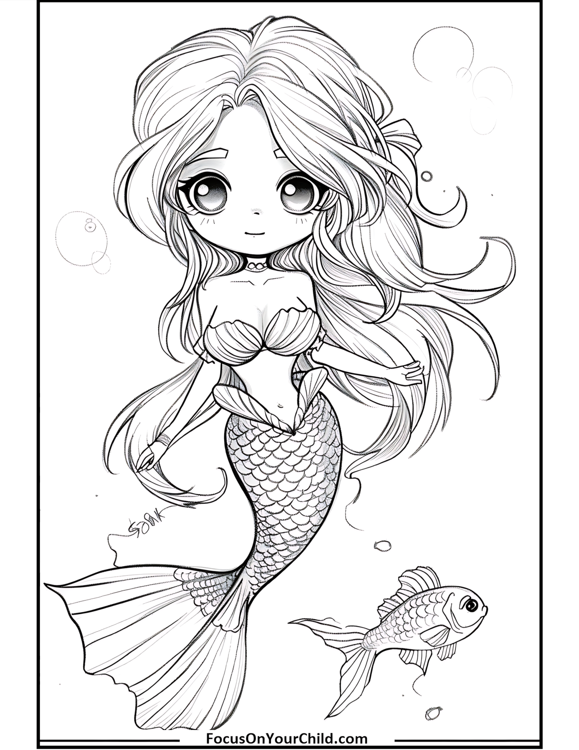 50+ Mermaid Coloring Pages (Free PDF Printables)