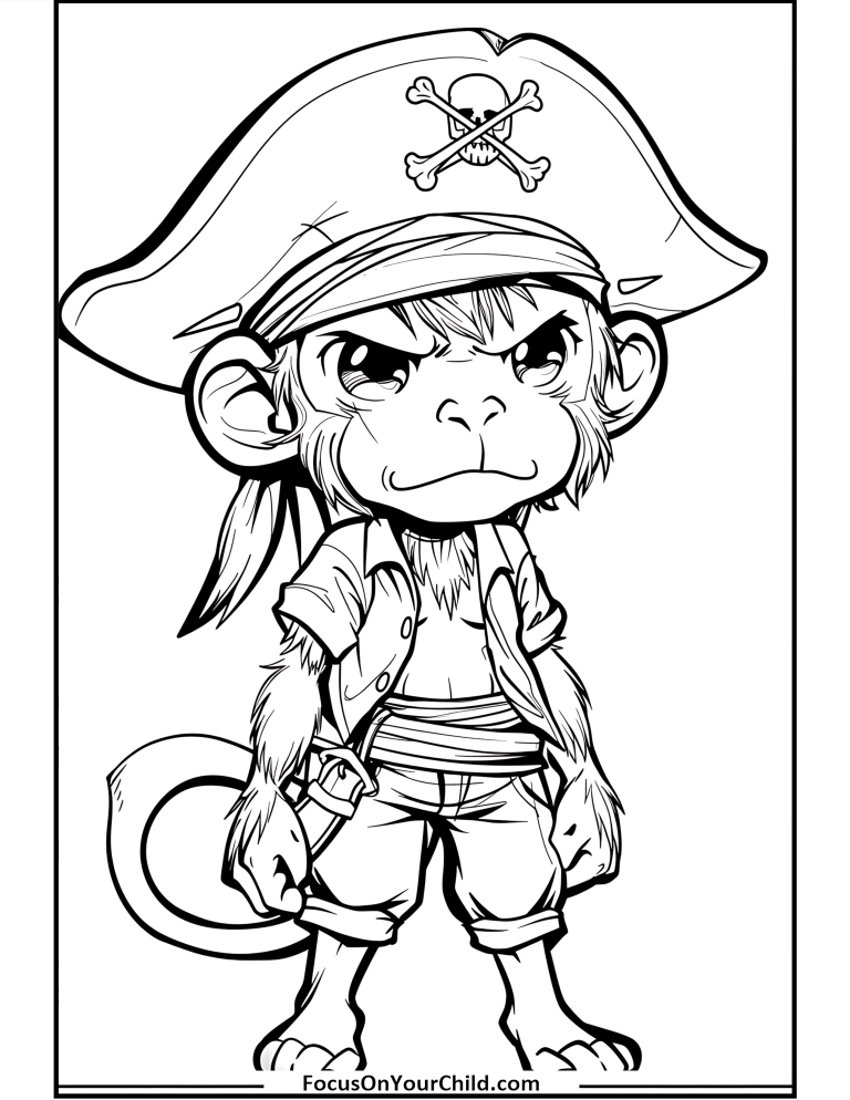 50+ Monkey Coloring Pages (Free PDF Printables)