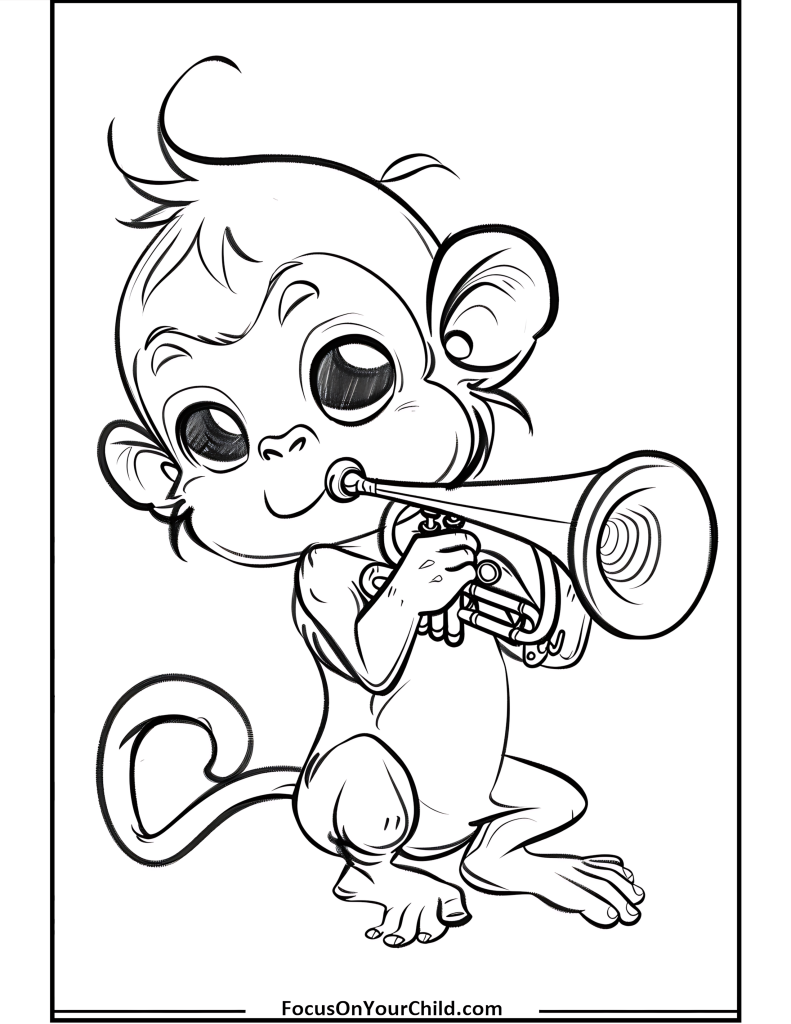 50+ Monkey Coloring Pages (Free PDF Printables)
