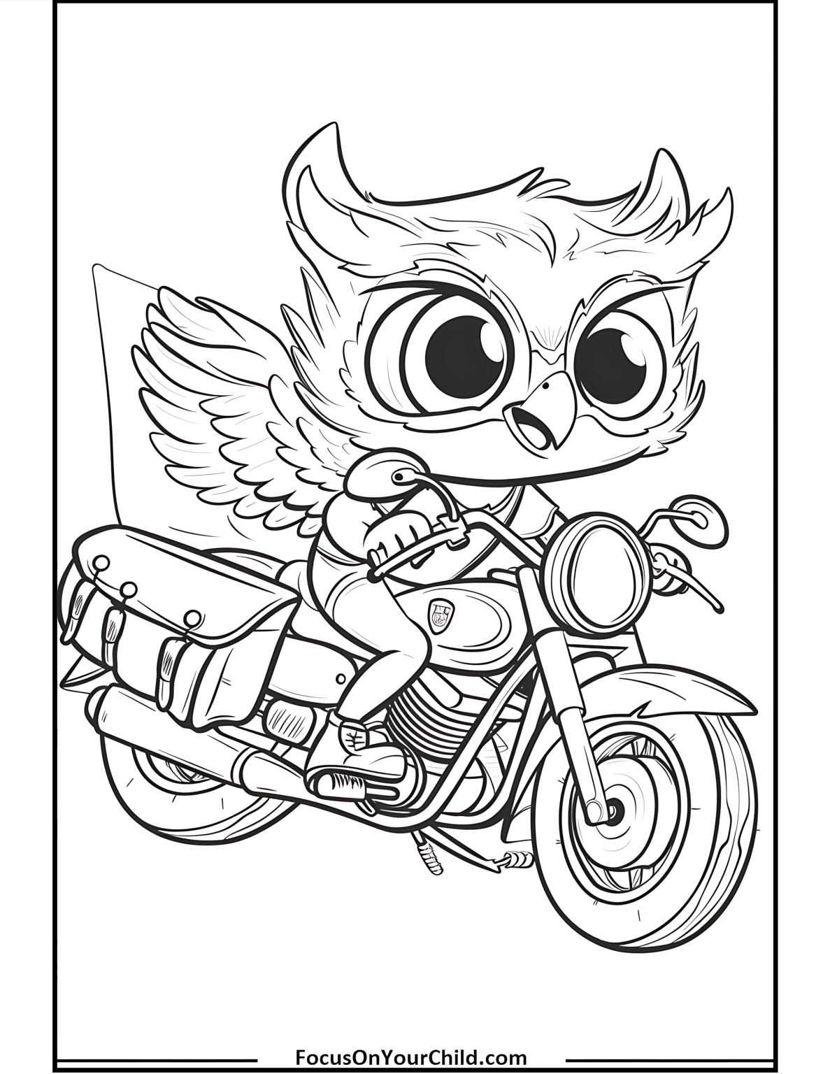 50+ Motorcycle Coloring Pages (Free PDF Printables)