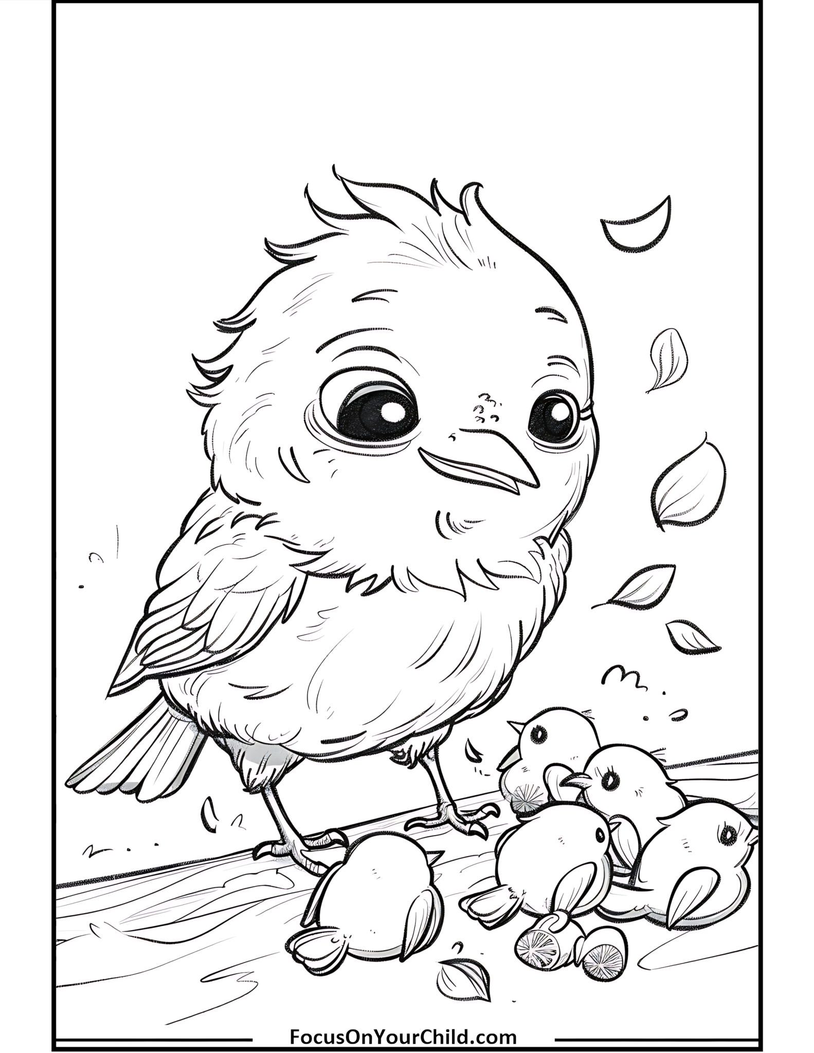 50+ Robin Coloring Pages (Free PDF Printables)