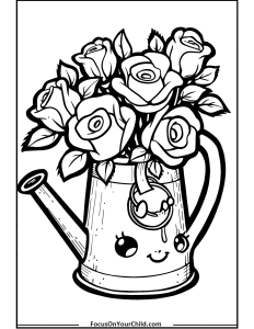 50+ Rose Coloring Pages (Free PDF Printables)