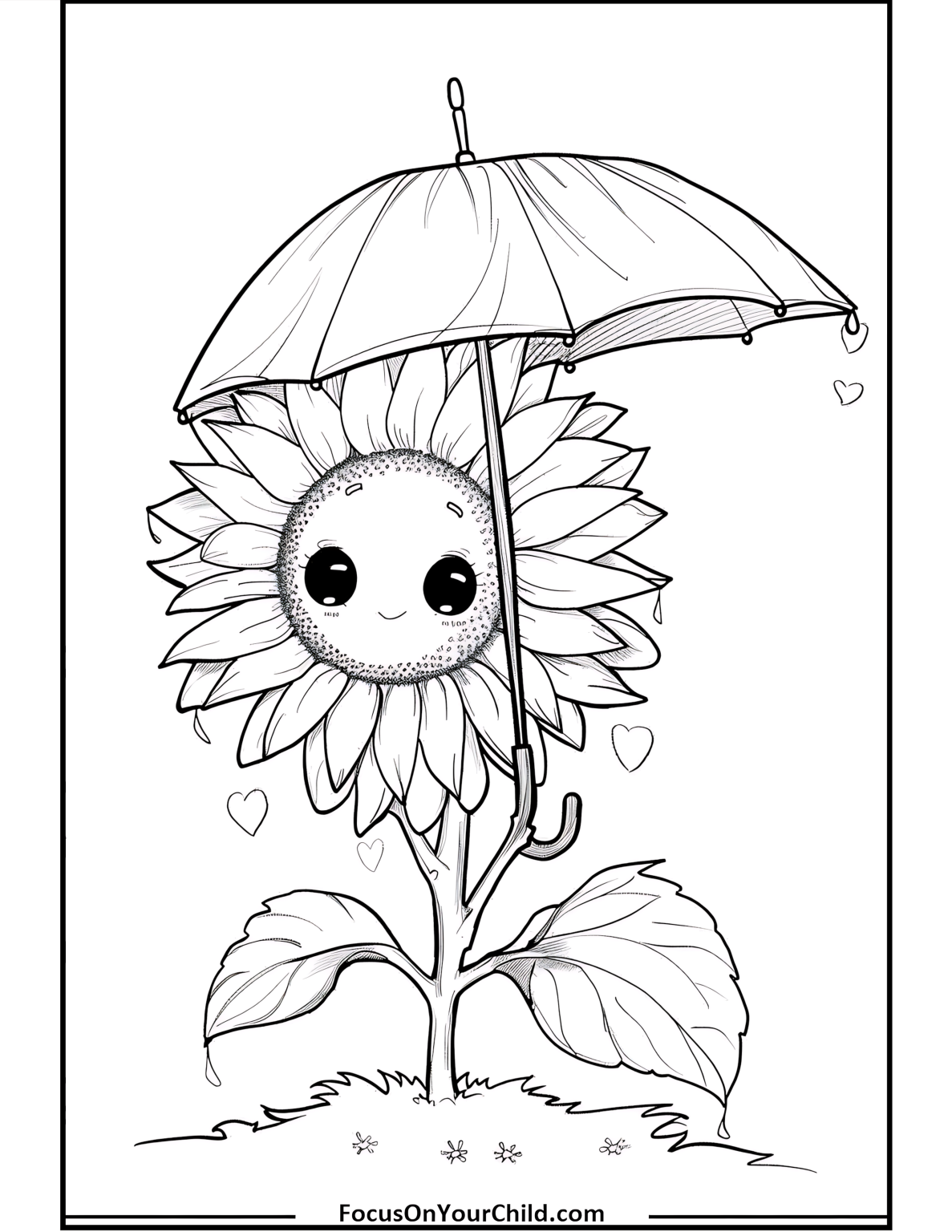 50+ Sunflower Coloring Pages (Free PDF Printables)
