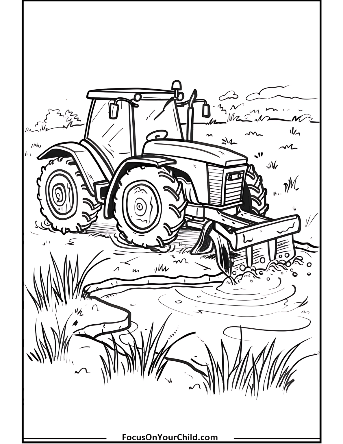 50+ Tractor Coloring Pages (Free PDF Printables)