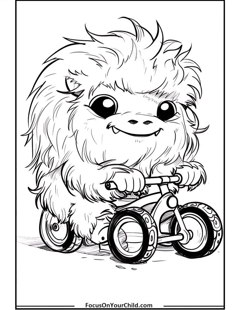 Creative Yeti Coloring Pages for Kids