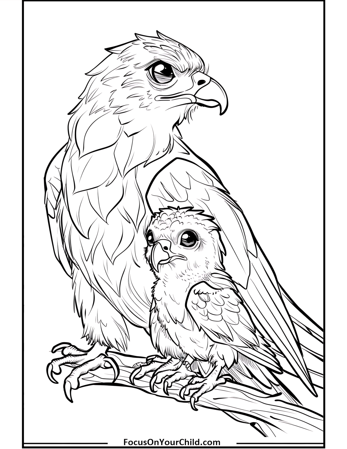 50+ Hawk Coloring Pages (Free PDF Printables)