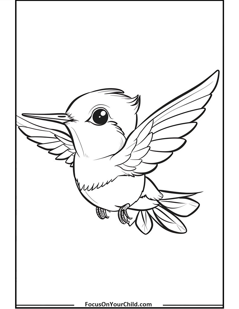 50+ Hummingbird Coloring Pages (Free PDF Printables)