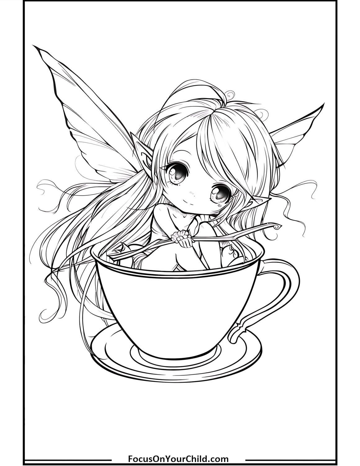 50+ Fairy Coloring Pages (Free PDF Printables)