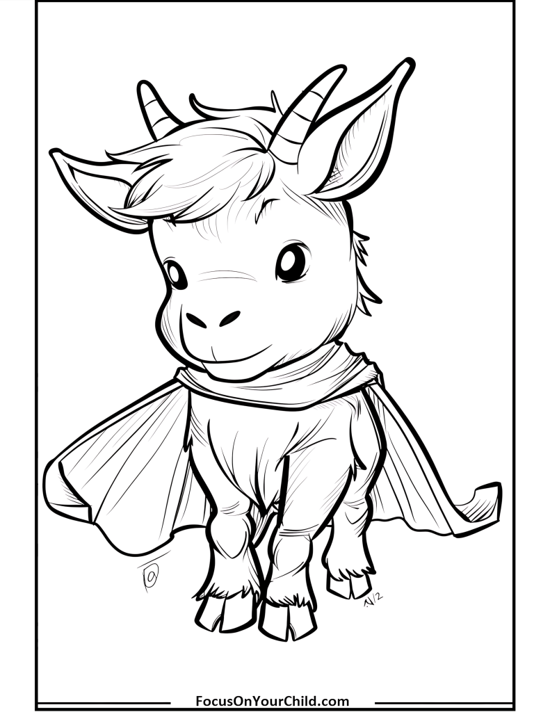 50+ Goat Coloring Pages (Free PDF Printables)