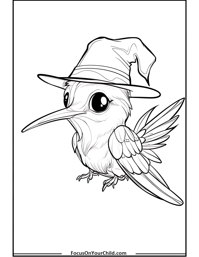50+ Hummingbird Coloring Pages (Free PDF Printables)