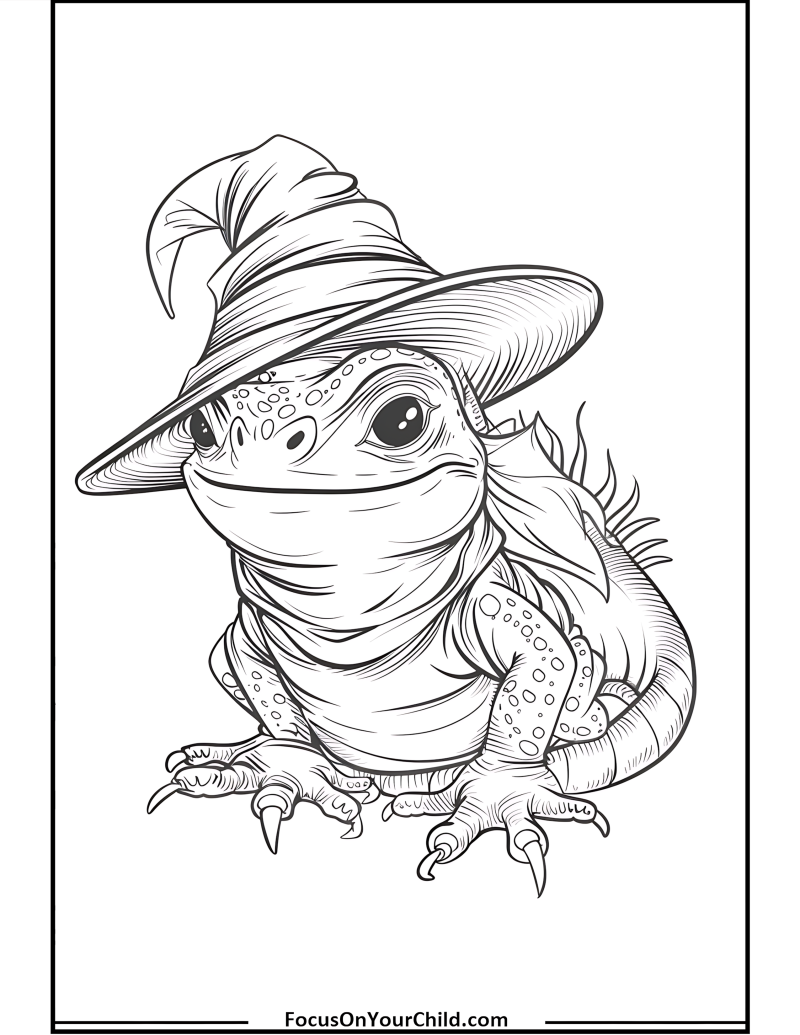 50+ Iguana Coloring Pages (Free PDF Printables)