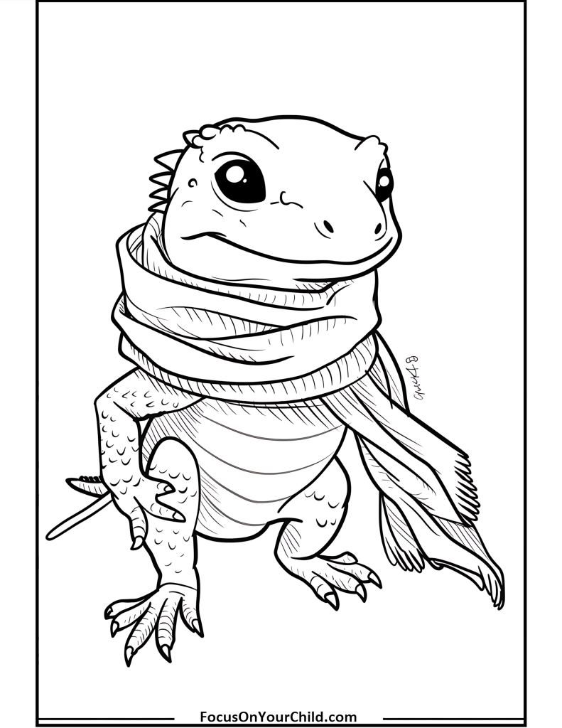 50+ Iguana Coloring Pages (Free PDF Printables)