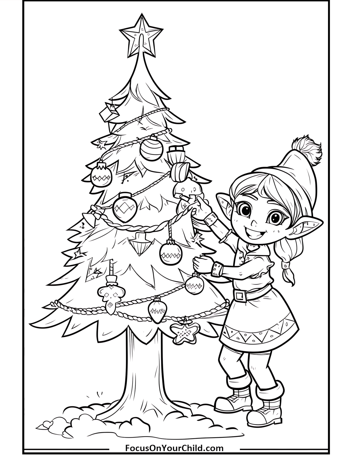 50+ Elves Coloring Pages (Free PDF Printables)