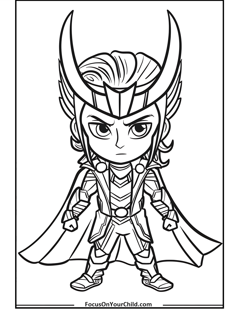 50+ Loki Coloring Pages (Free PDF Printables)