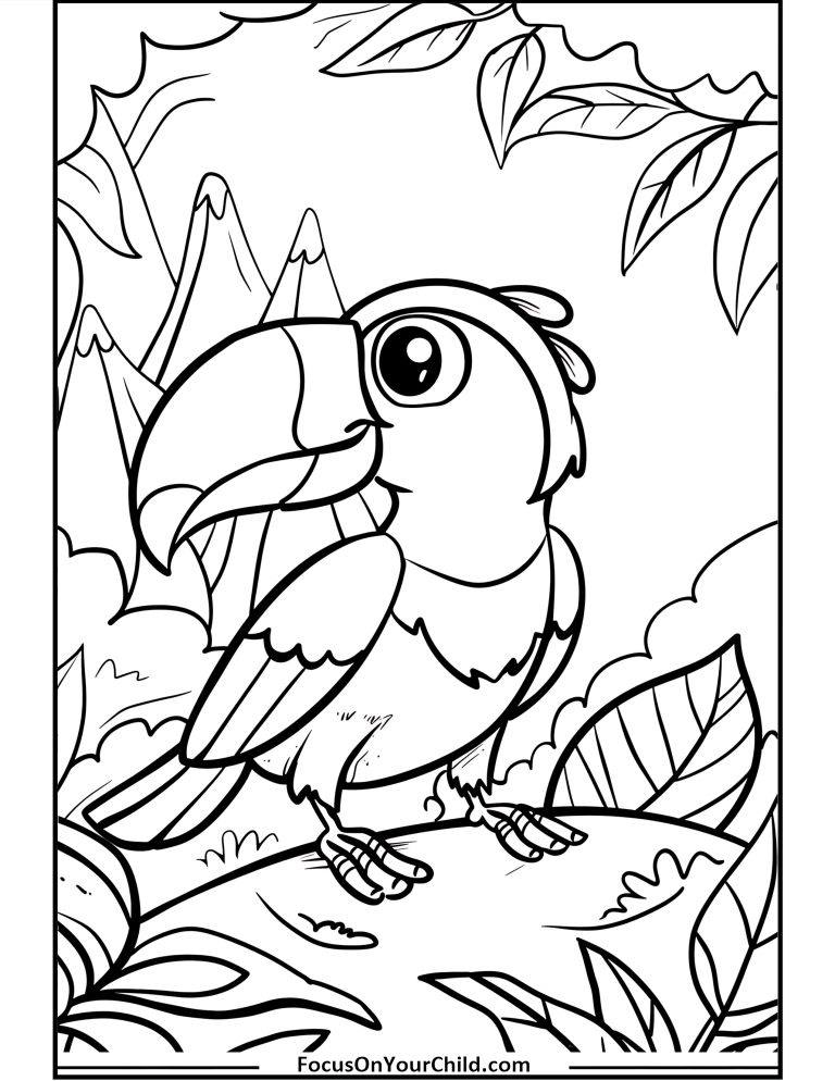Creative Toucan Coloring Pages for Kids