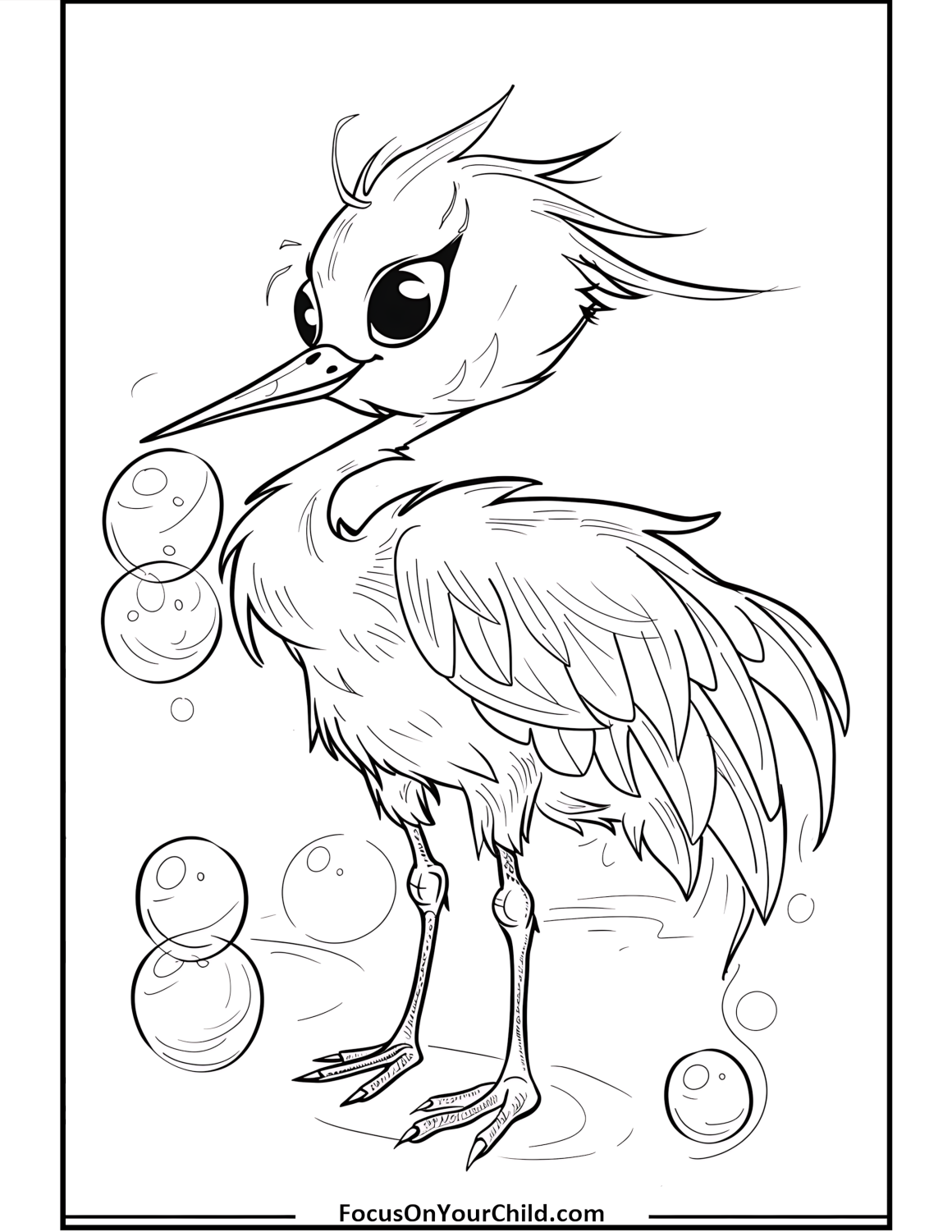 50+ Crane Coloring Pages (Free PDF Printables)