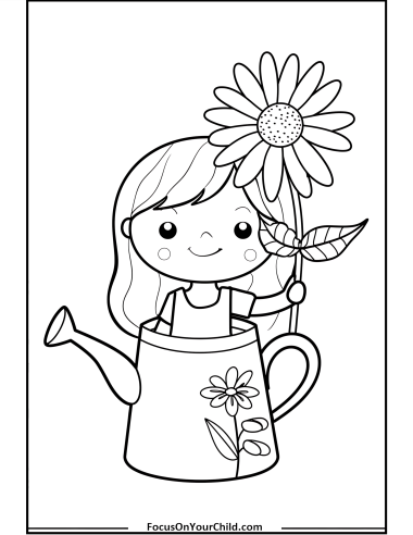 50+ Daisy Coloring Pages (Free PDF Printables)