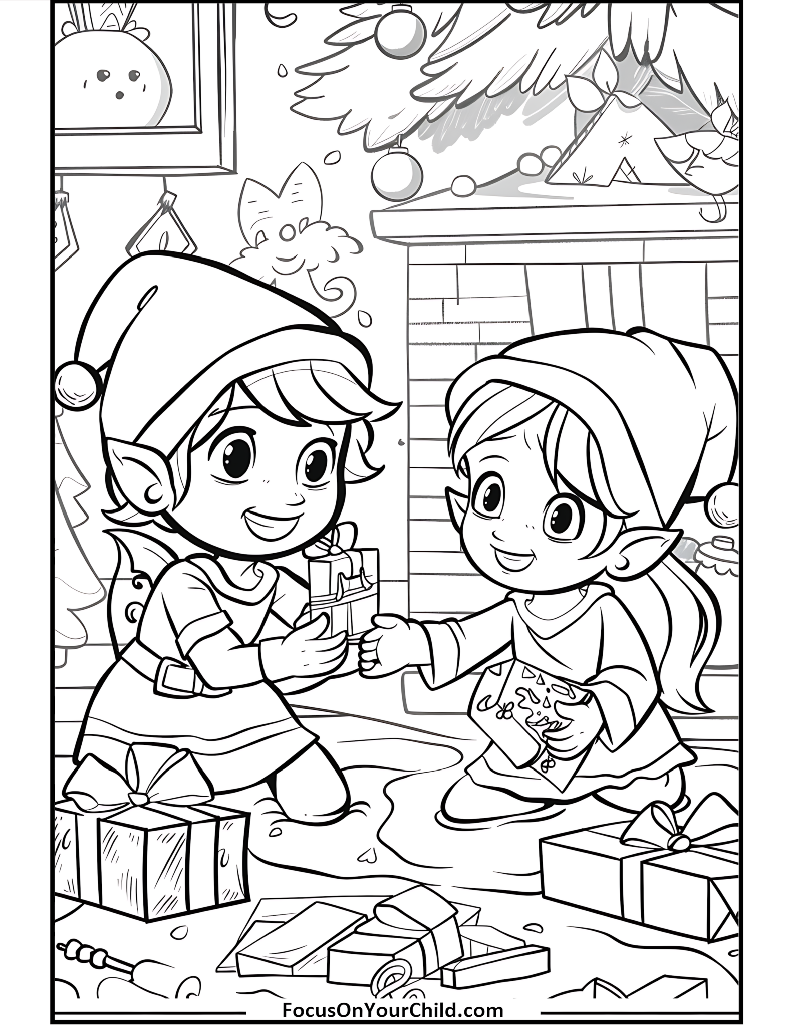 50+ Elves Coloring Pages (Free PDF Printables)