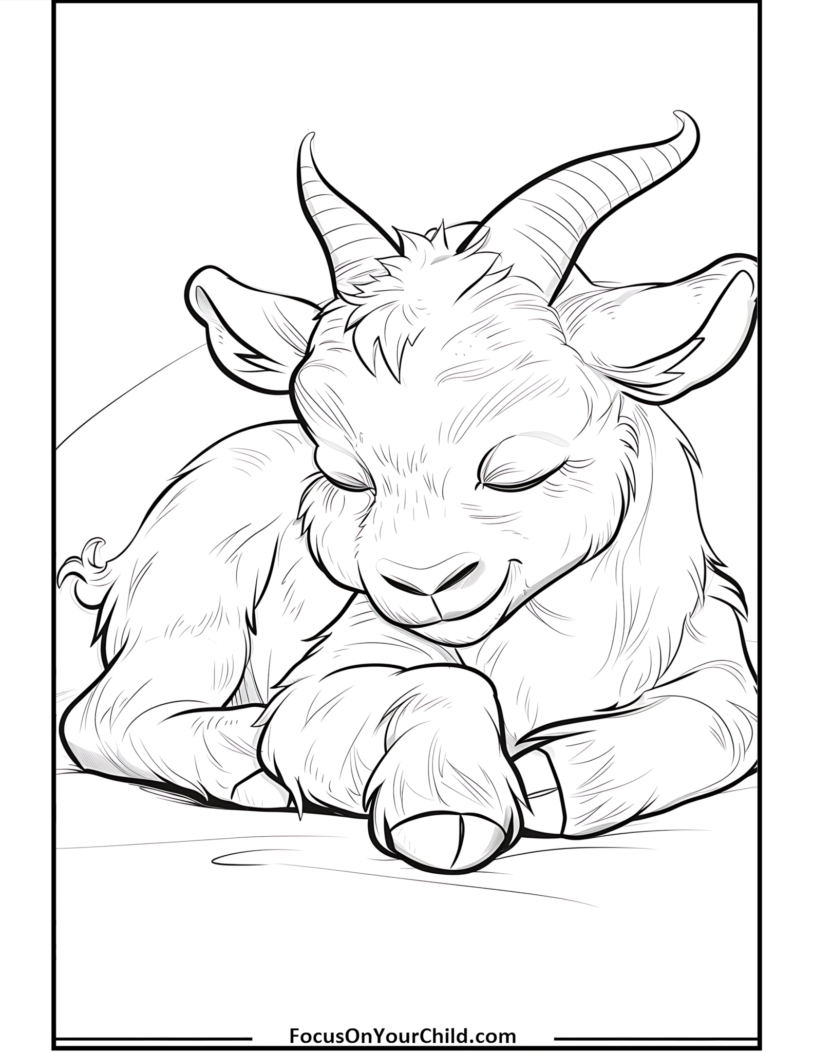 50+ Goat Coloring Pages (Free PDF Printables)