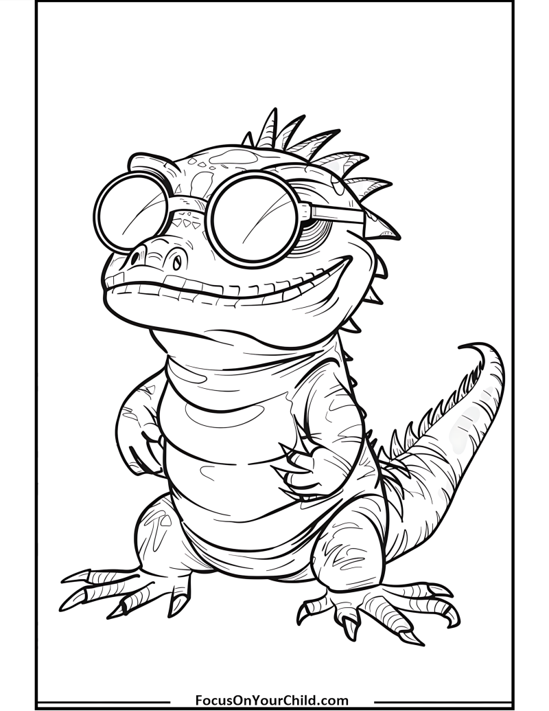 50+ Iguana Coloring Pages (Free PDF Printables)