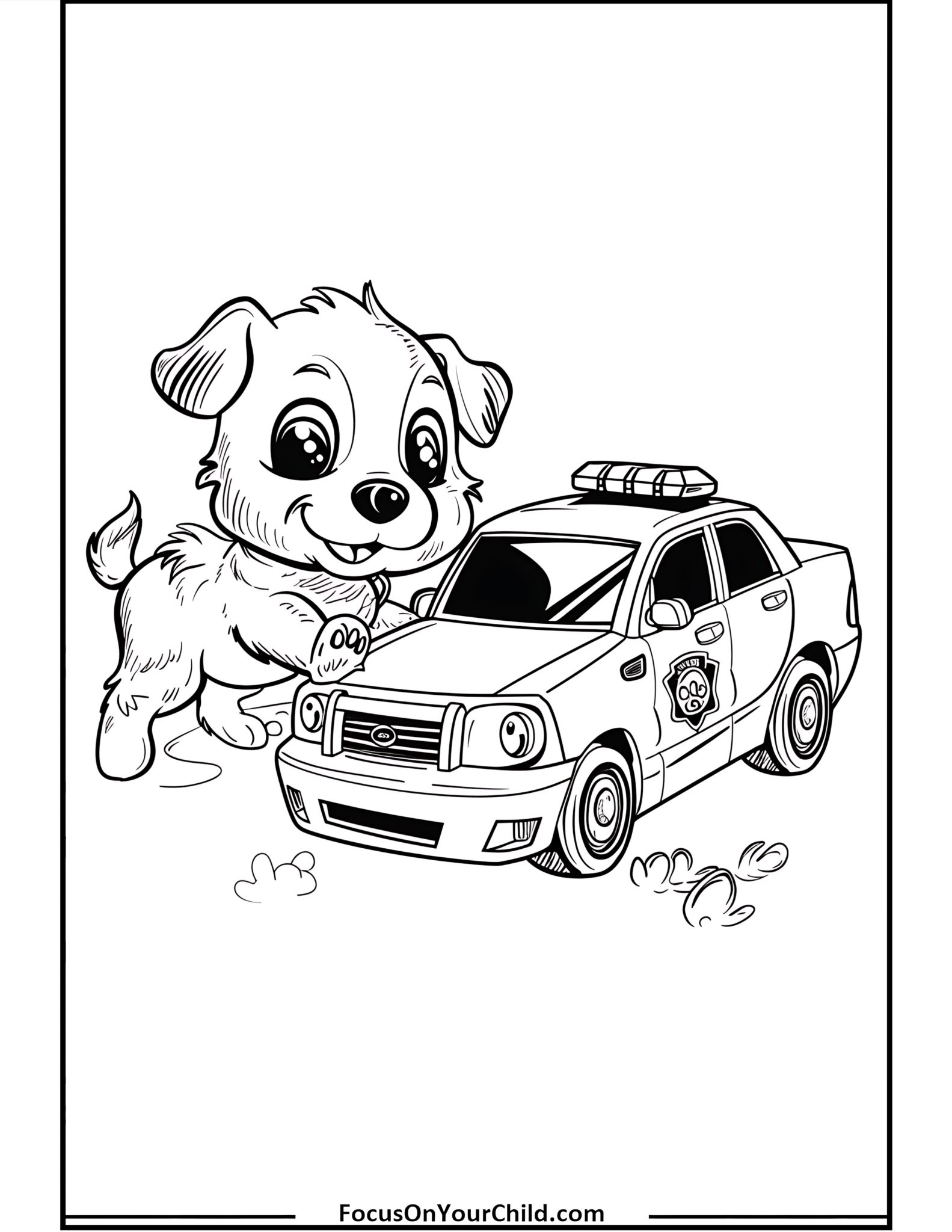 50+ Police Car Coloring Pages (Free PDF Printables)