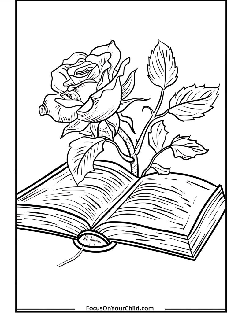 50+ Rose Coloring Pages (Free PDF Printables)