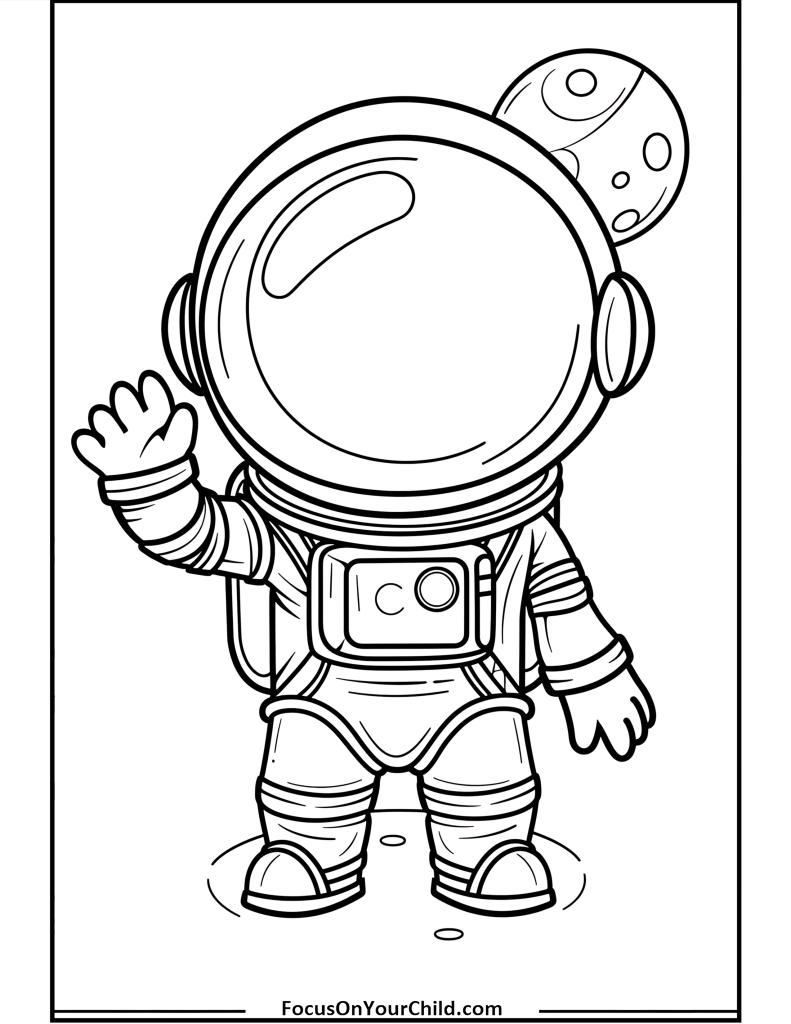 50+ Astronaut Coloring Pages (Free PDF Printables)