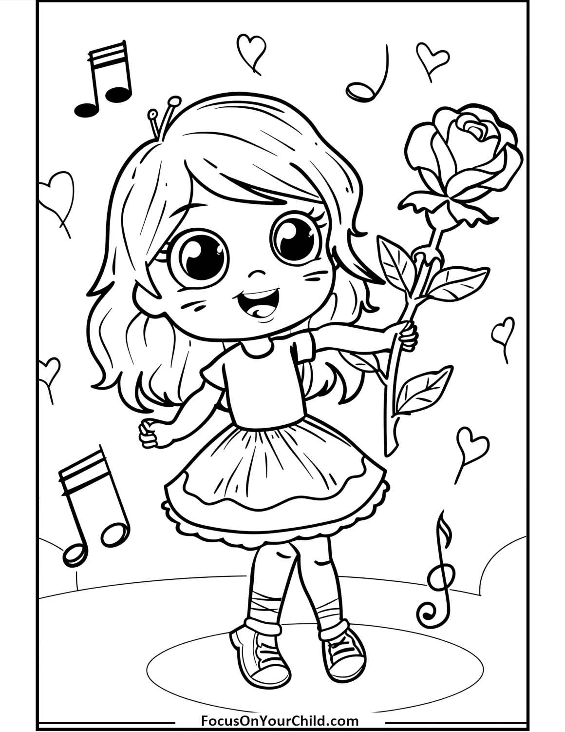 50+ Rose Coloring Pages (Free PDF Printables)