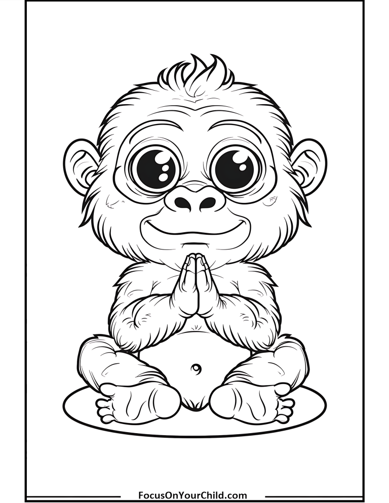 50+ Gorilla Coloring Pages (Free PDF Printables)