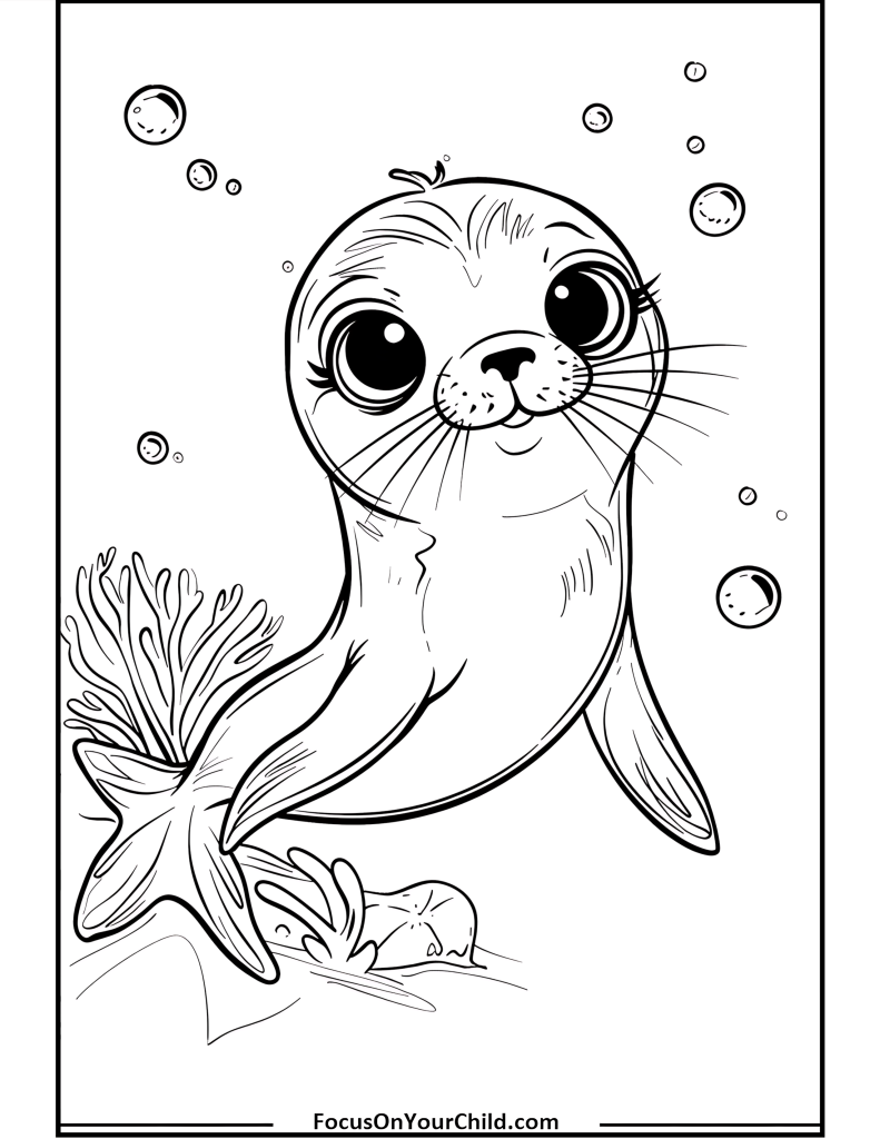 50+ Seal Coloring Pages (Free PDF Printables)