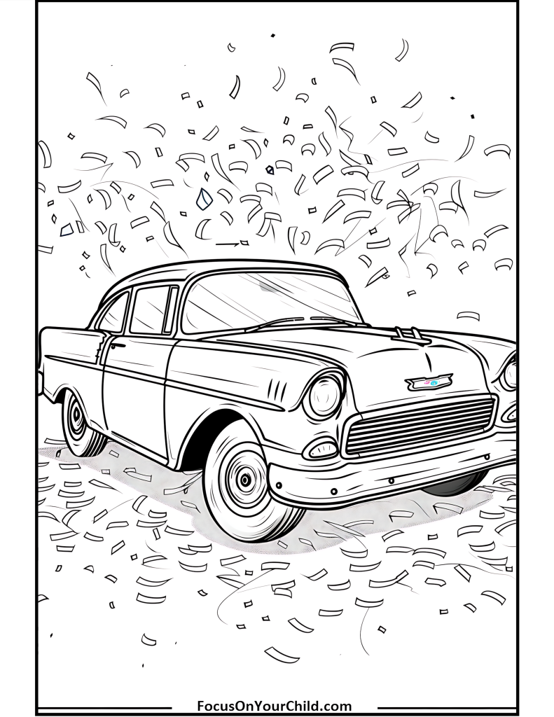 50+ Classic Car Coloring Pages (Free PDF Printables)