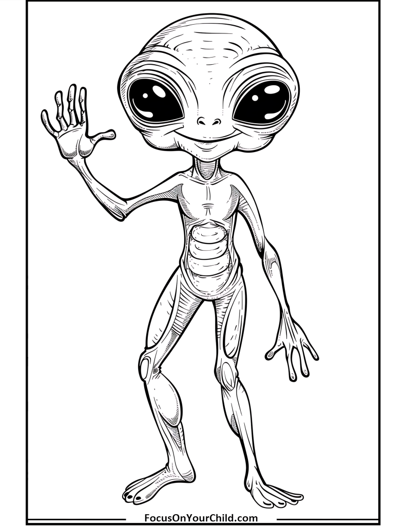 50+ Alien Coloring Pages (Free PDF Printables)