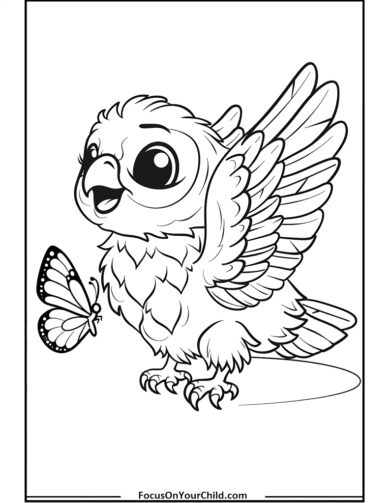 50+ Hawk Coloring Pages (Free PDF Printables)