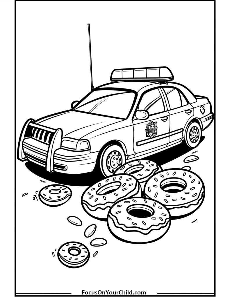 50+ Police Car Coloring Pages (Free PDF Printables)