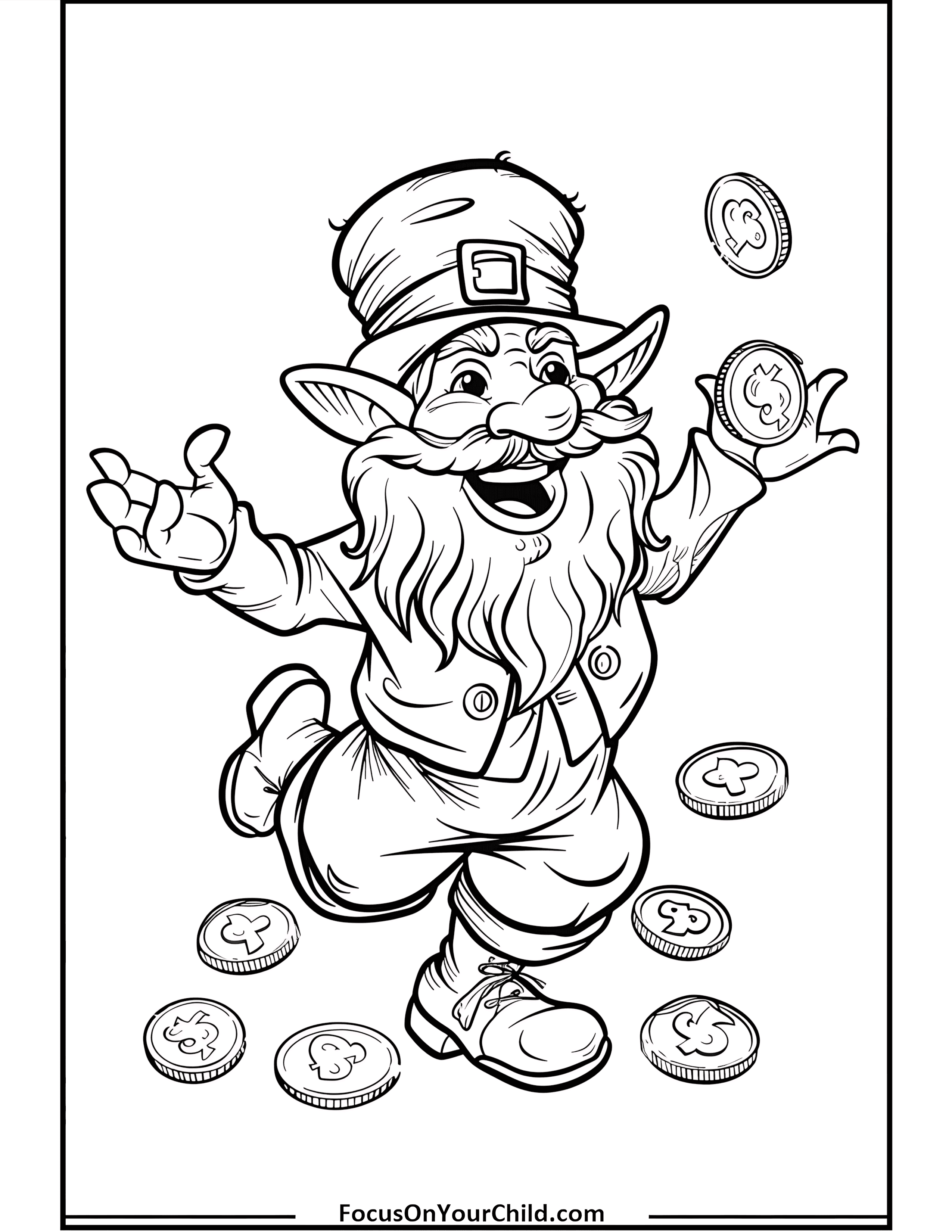 50+ Leprechaun Coloring Pages (Free PDF Printables)