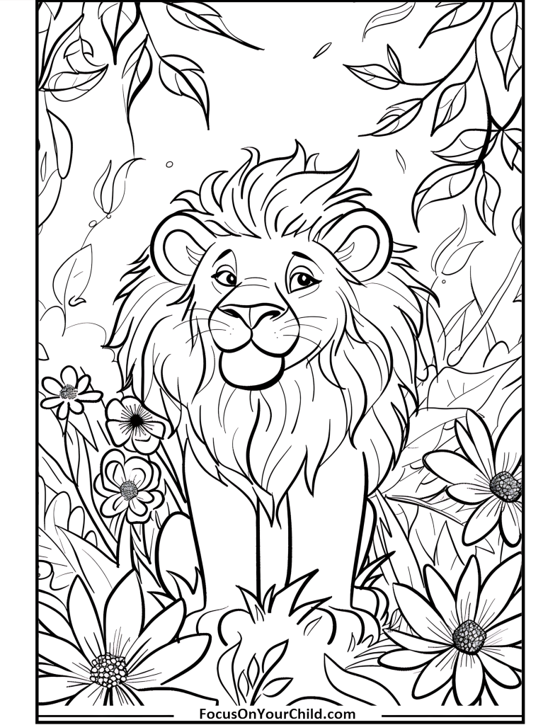 50+ Lion Coloring Pages (Free PDF Printables)