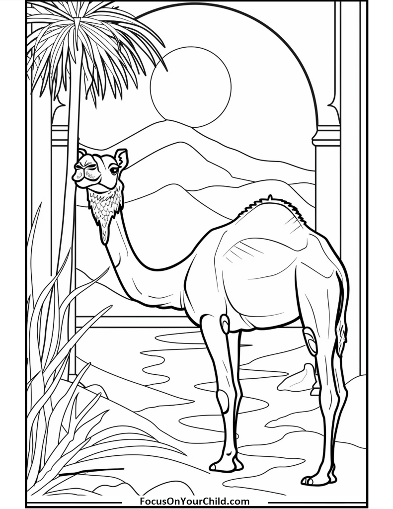 50+ Camel Coloring Pages (Free PDF Printables)