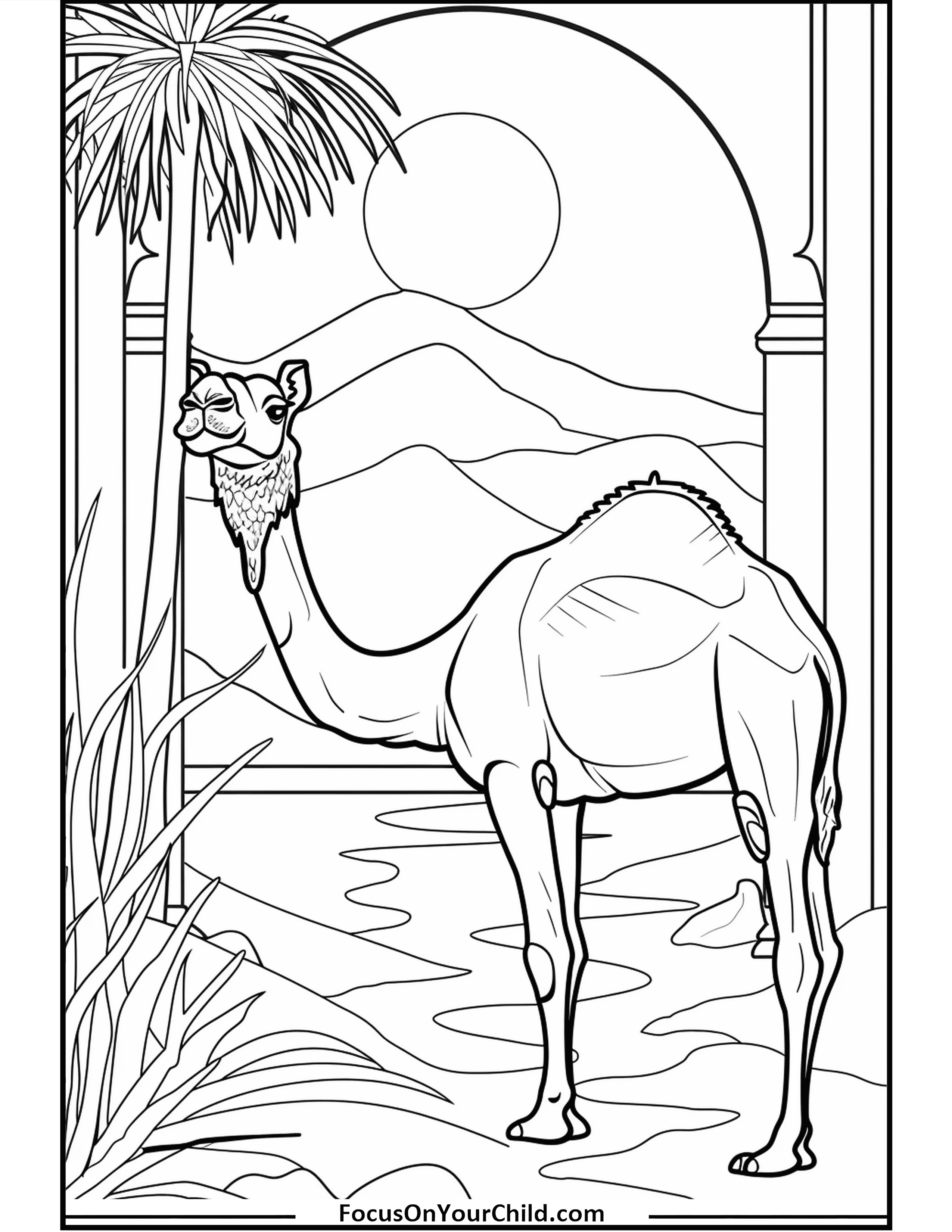 50+ Camel Coloring Pages (Free PDF Printables)