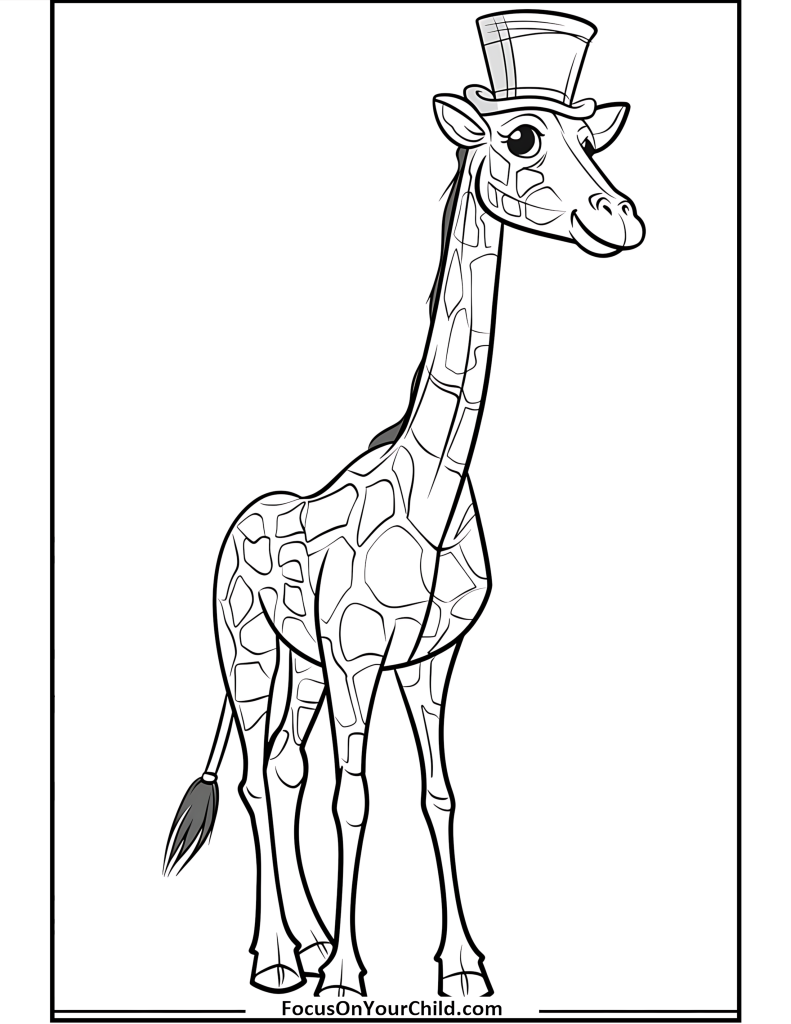 50+ Giraffe Coloring Pages (Free PDF Printables)
