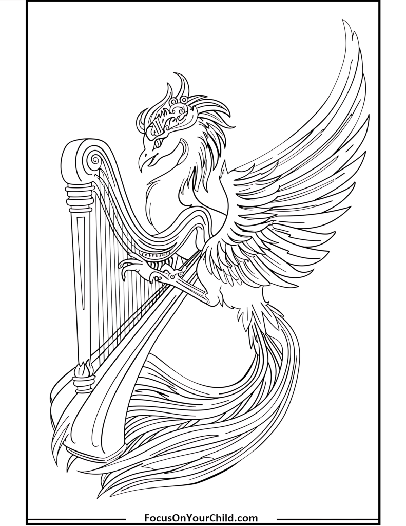 50+ Phoenix Coloring Pages (Free PDF Printables)